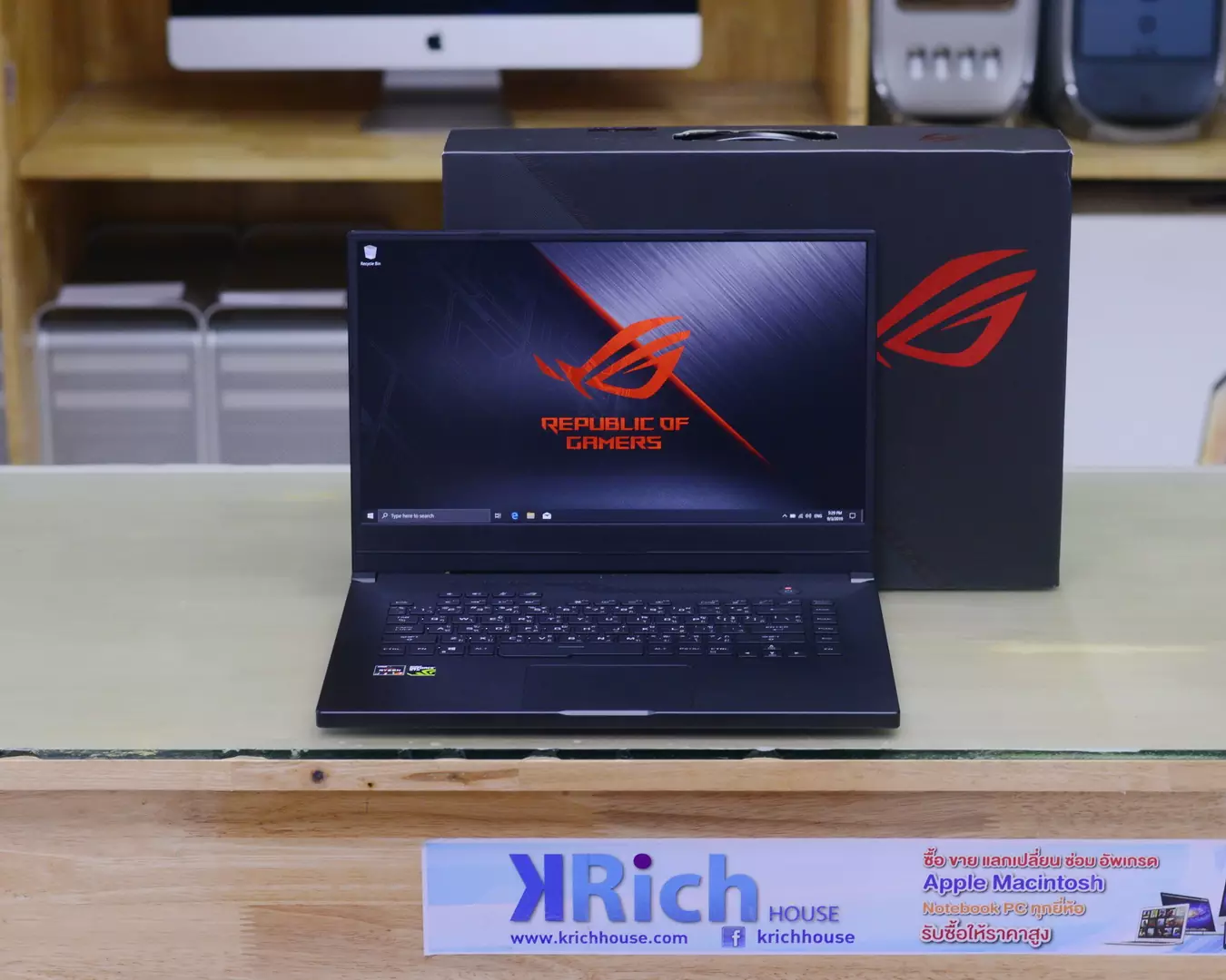 Asus ROG GA502D / 4-Core R7-3750H RAM 16GB SSD PCie 512GB GTX1660Ti Max ...