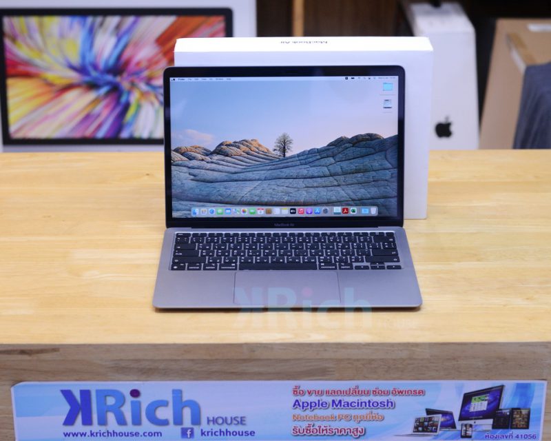 MacBook Air 13-inch 2020 M1 RAM 8GB SSD 256GB Space Gray FullBox Apple Care+ Warranty 16-12-2024 ...